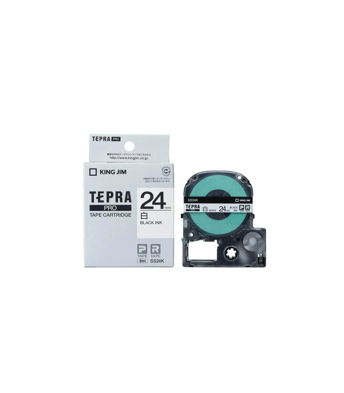 Tepra SS24K (Chữ Đen Nền Trắng, Khổ 24mm) | ⓿ | METAKING